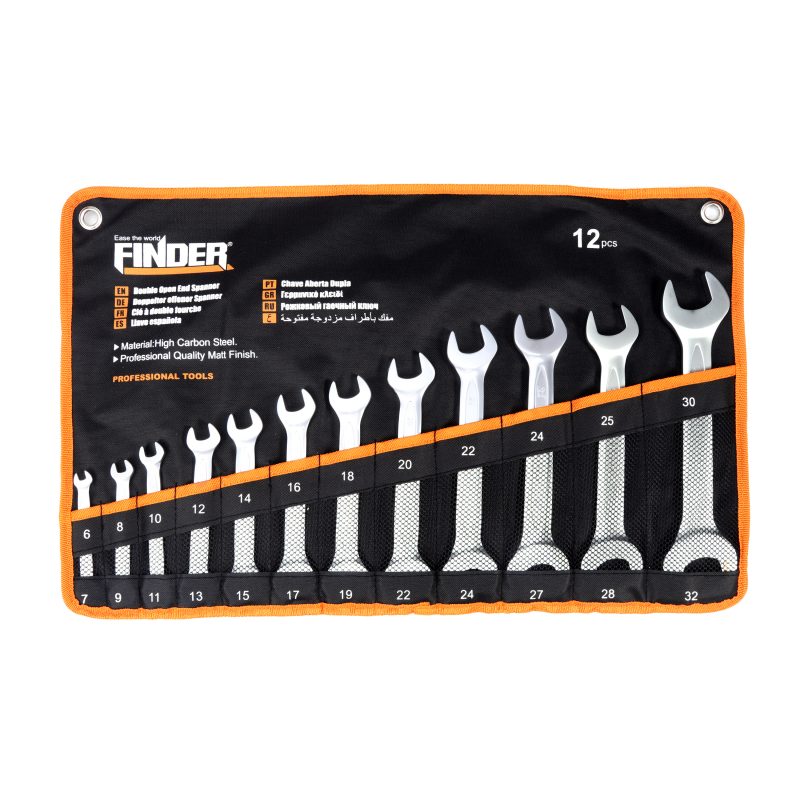 12PCS Double Open End Spanner Set - Finder Tool