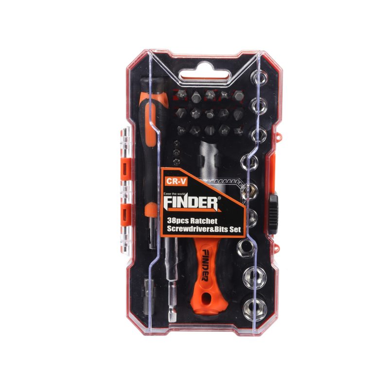 38PCS Ratchet And Bits Set - Finder Tool